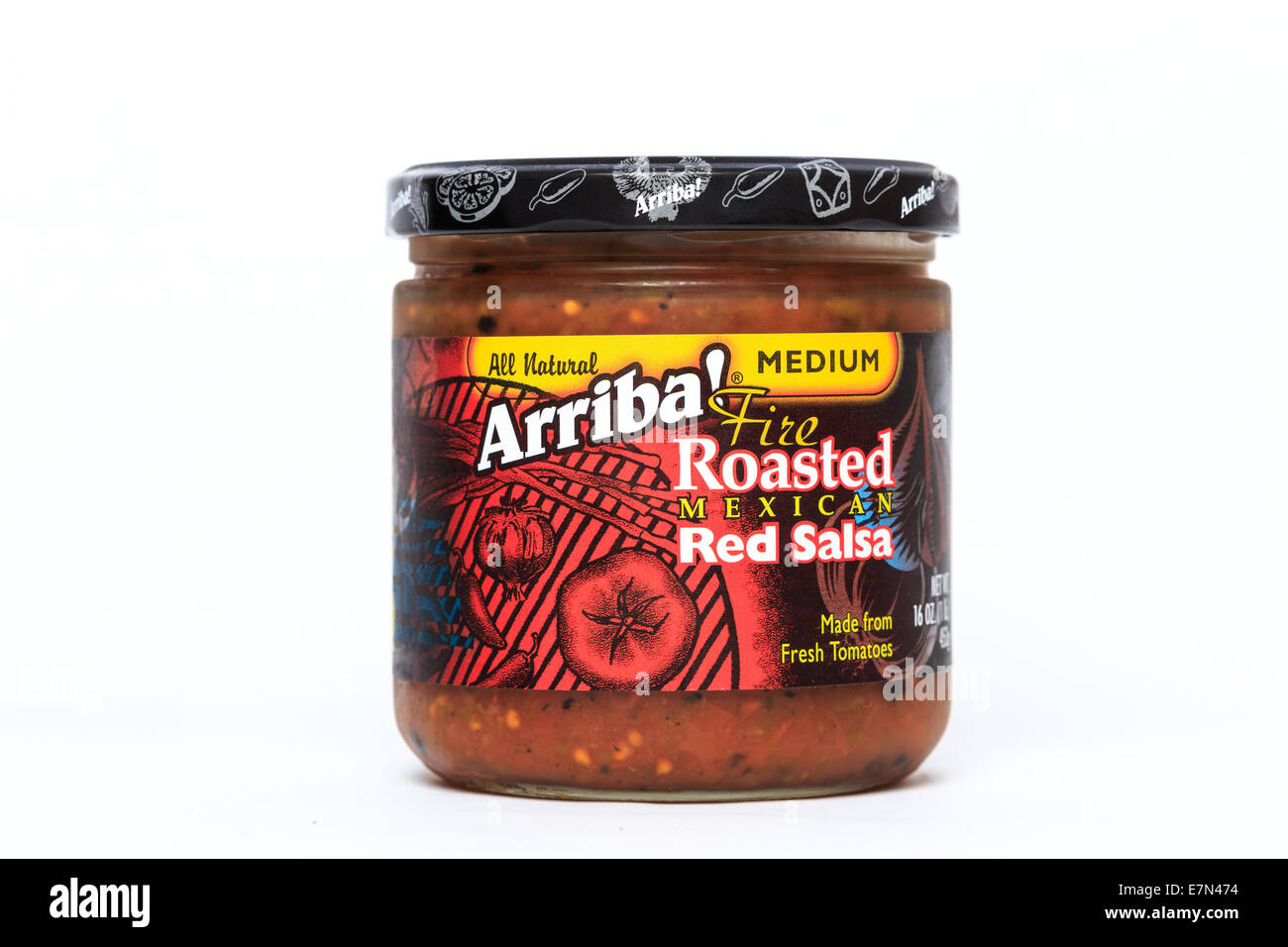 Arriba! Fire Roasted Medium Mexican Red Salsa Stock Photo - Alamy