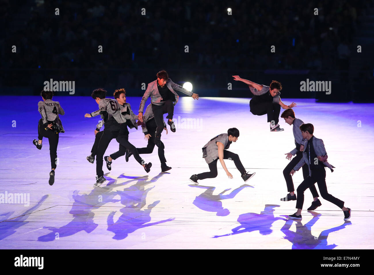 EXO, Sep 19, 2014 : Opening Ceremony at Incheon Asiad Main Stadium ...