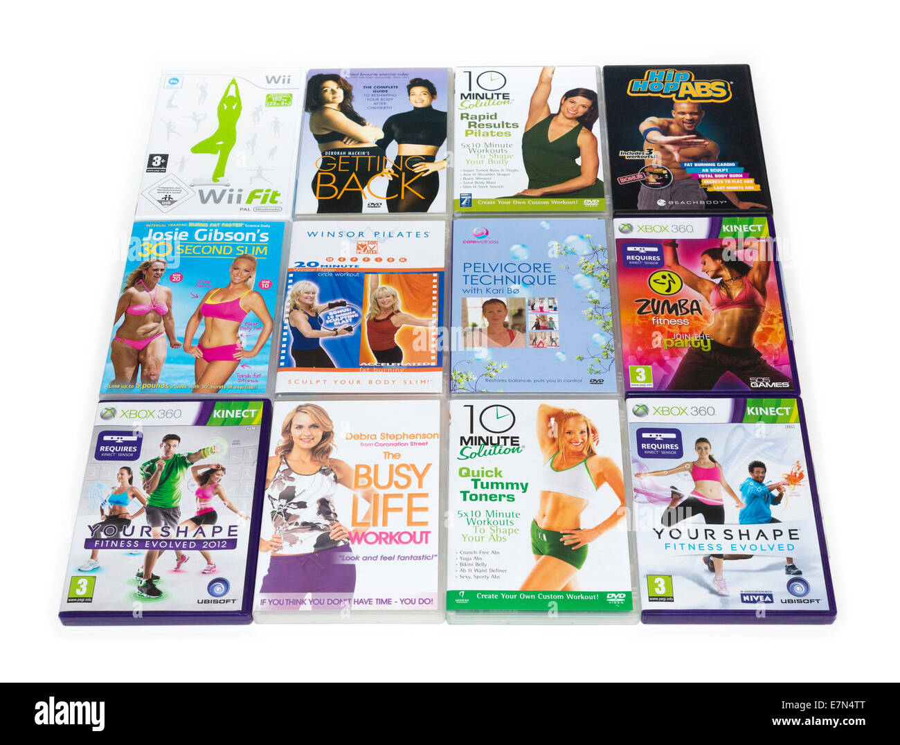 fitness workout video DVD's Stock Photo - Alamy