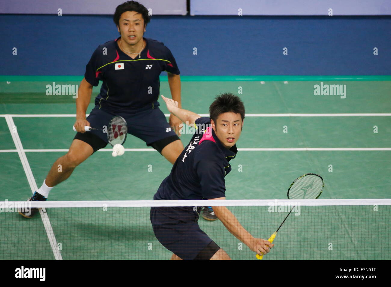 Incheon, South Korea. 21st Sep, 2014. (L to R) Hiroyuki Endo, Kenichi ...