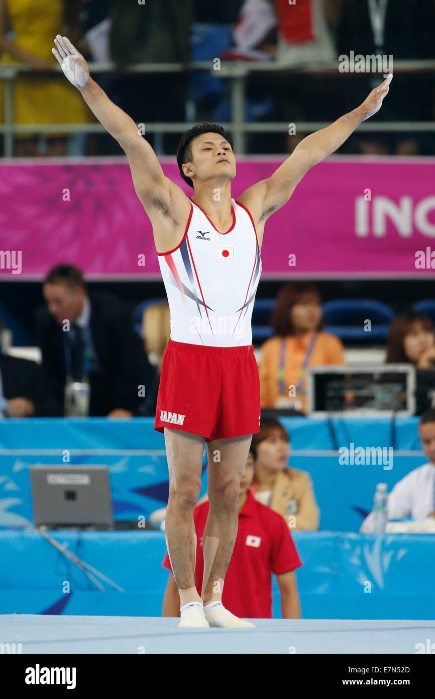 Incheon, South Korea. 21st Sep, 2014. Yusuke Saito (JPN) Artistic Gymnastics : Men's Team Final ...