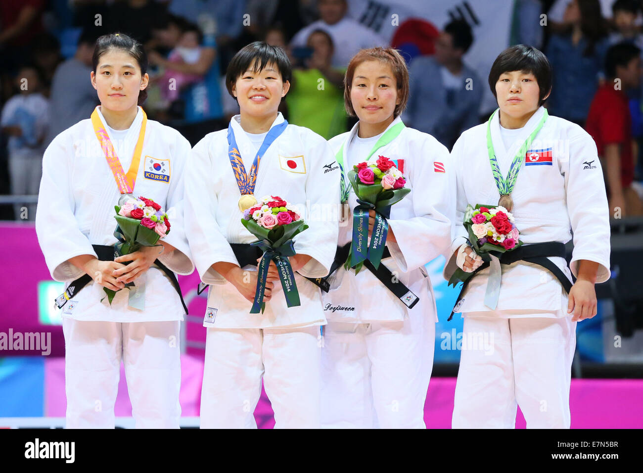 Incheon, South Korea. 21st Sep, 2014. (L-R) Kim Jandi (KOR), Anzu ...