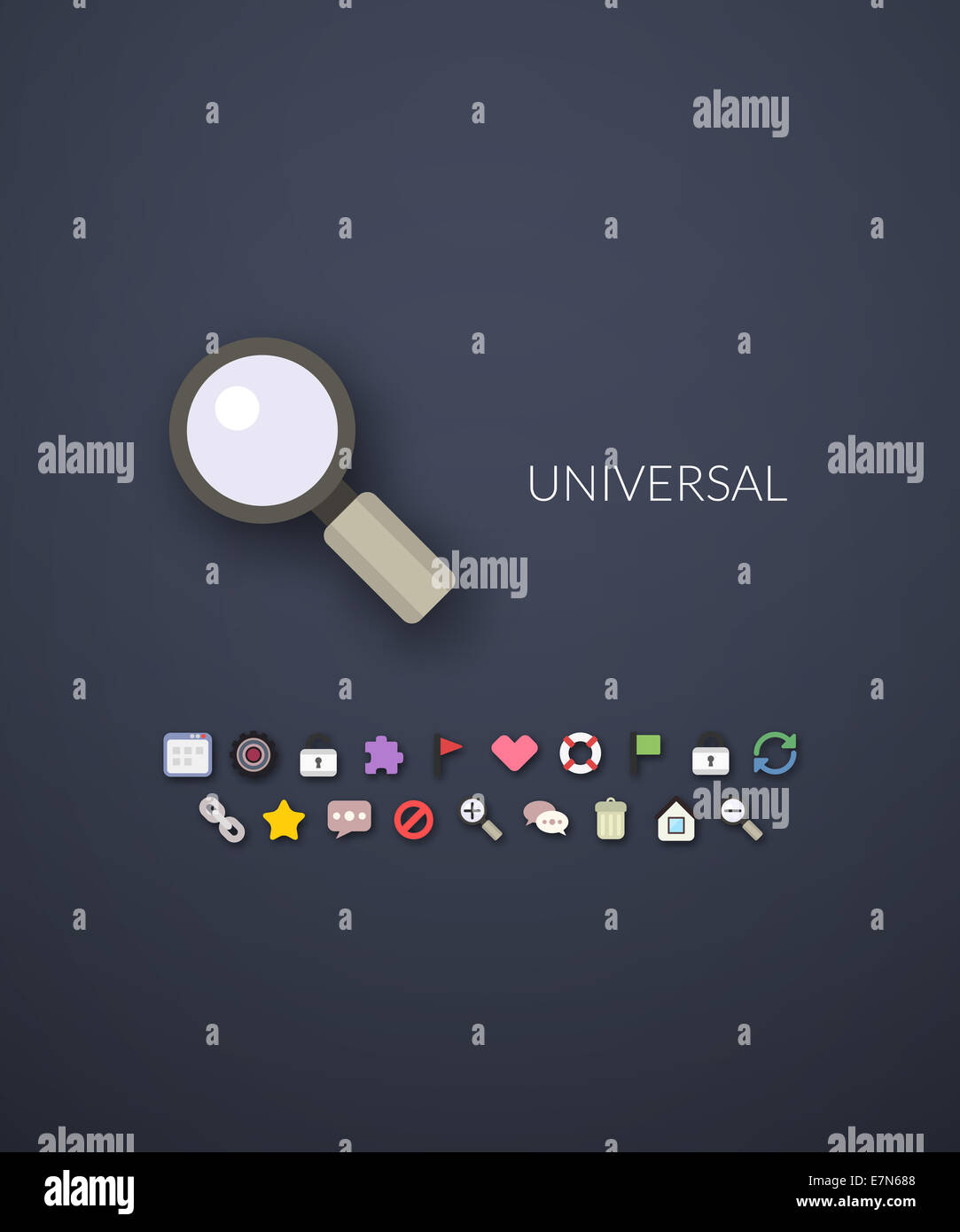 Flat design modern of brand identity style Stock Photo - Alamy