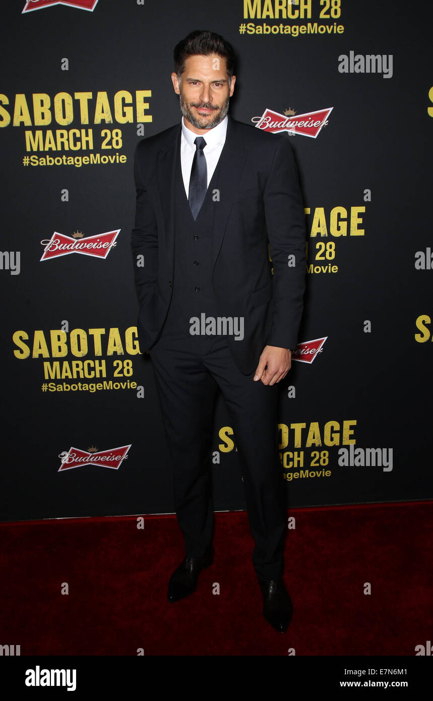 Sabotage - Los Angeles Premiere At Regal Cinemas L.A. Live Featuring ...