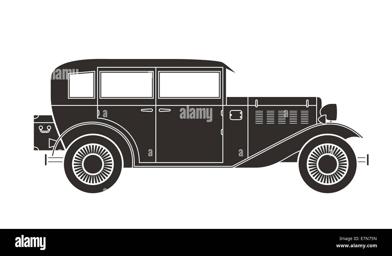 Old style vintage car Cut Out Stock Images & Pictures - Alamy