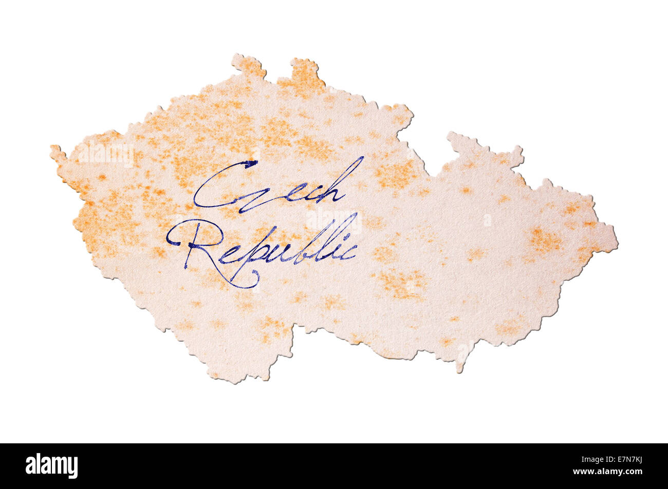 Vintage map of the czech republic hi-res stock photography and images ...
