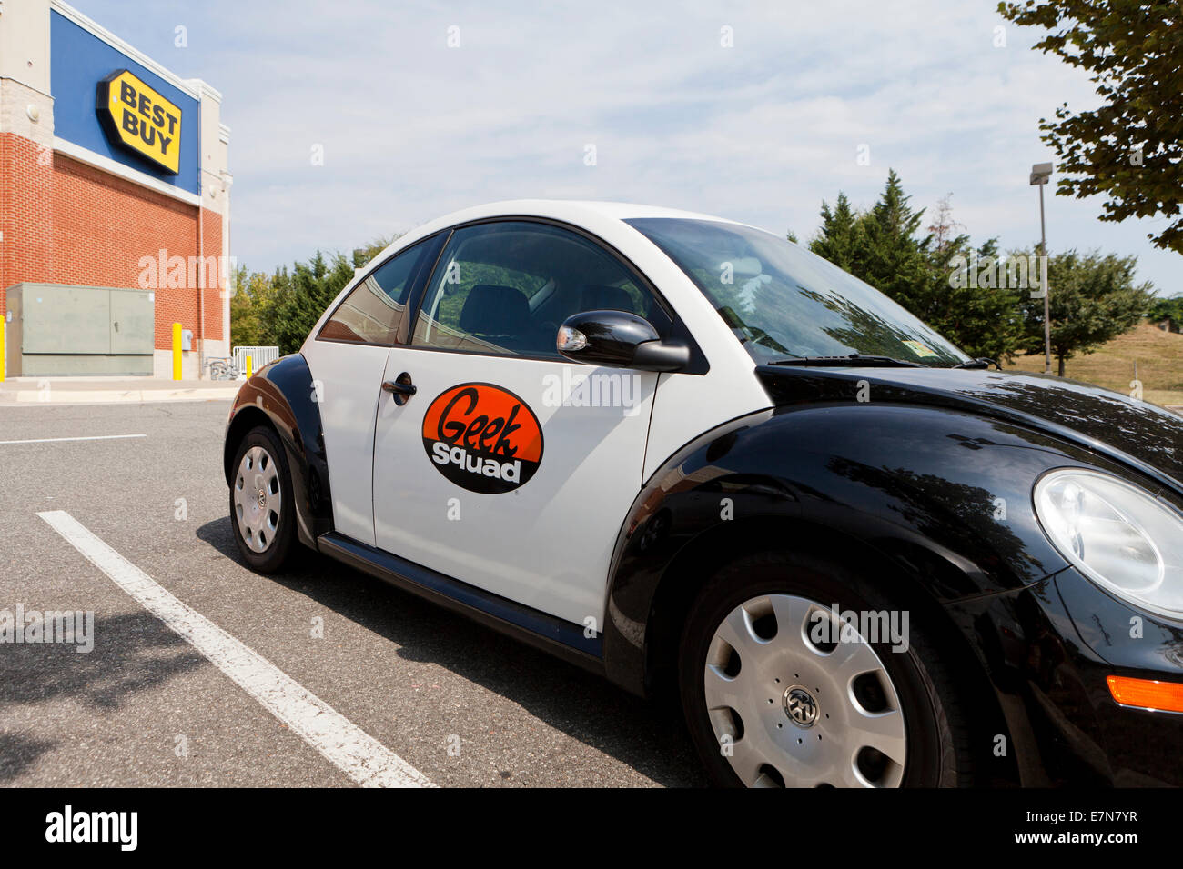 Geek Squad service car - Virginia USA Stock Photo - Alamy