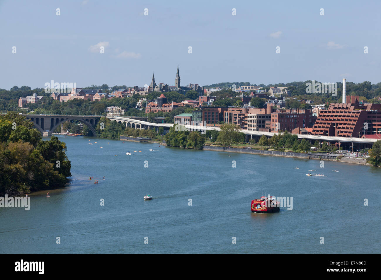Washington harbour, Georgetown waterfront - Washington, DC USA Stock ...