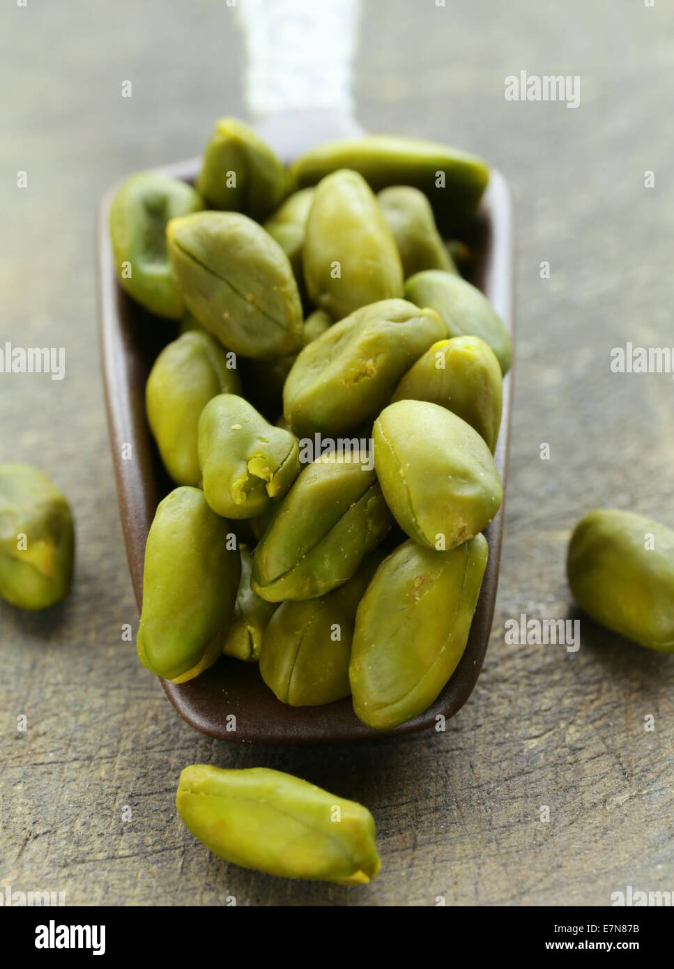 Peeled green pistachio nuts on hi-res stock photography and images - Alamy