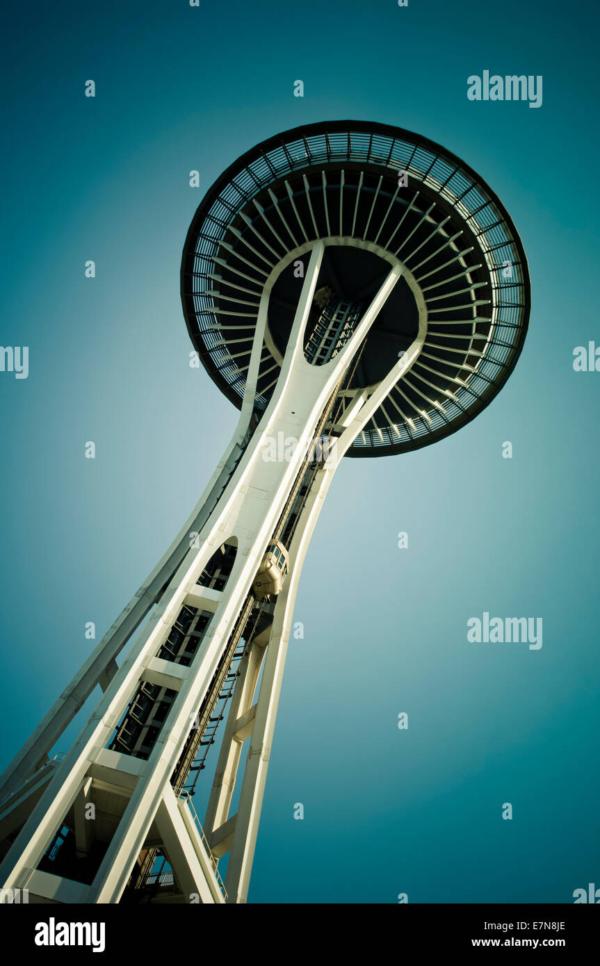 Seattle space needle center hi-res stock photography and images - Alamy