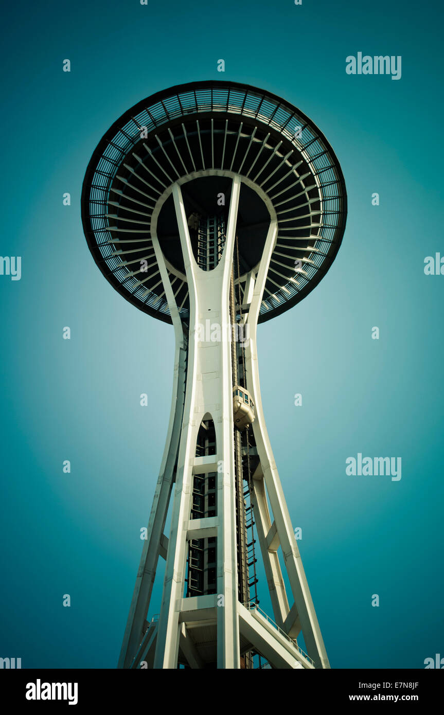 Seattle space needle center hi-res stock photography and images - Alamy