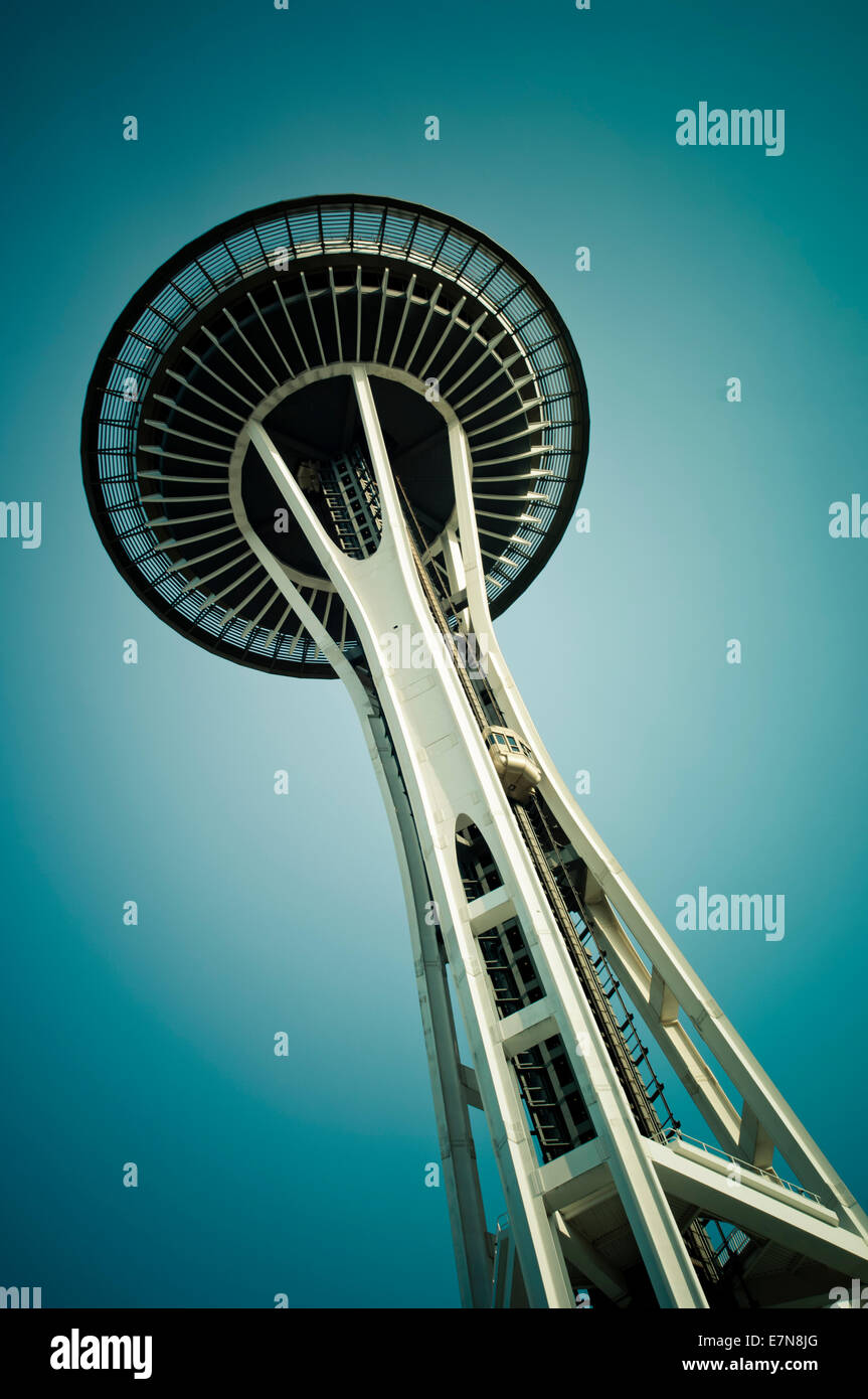Seattle space needle center hi-res stock photography and images - Alamy