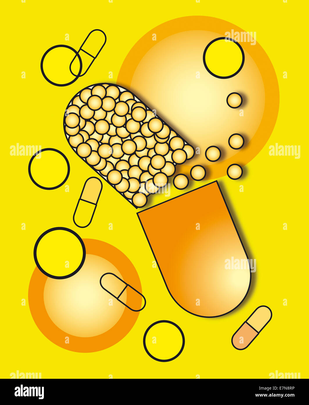 Broken capsule hi-res stock photography and images - Alamy