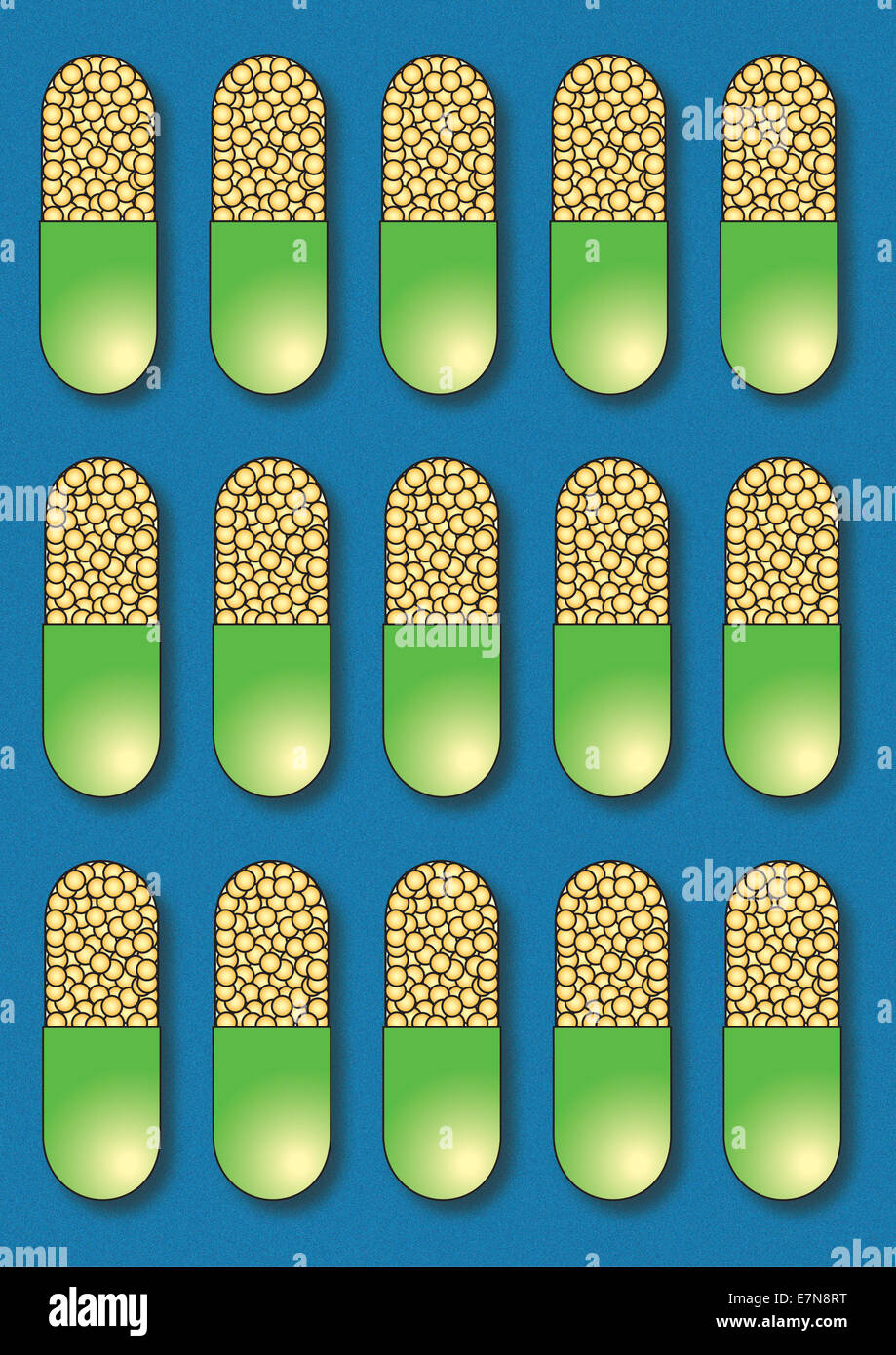 Capsule pattern hi-res stock photography and images - Alamy