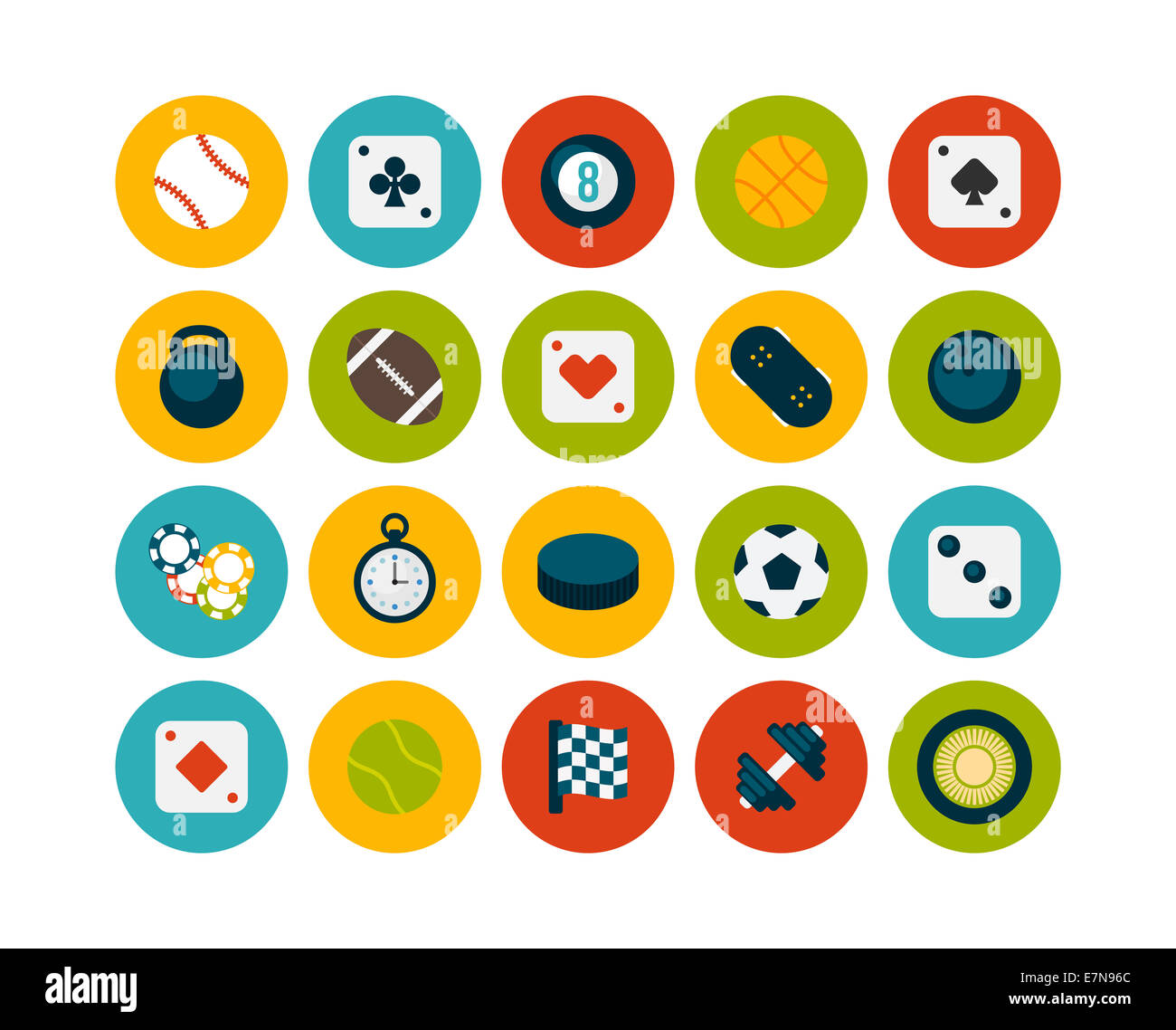 Weight icon flat color Cut Out Stock Images & Pictures - Alamy