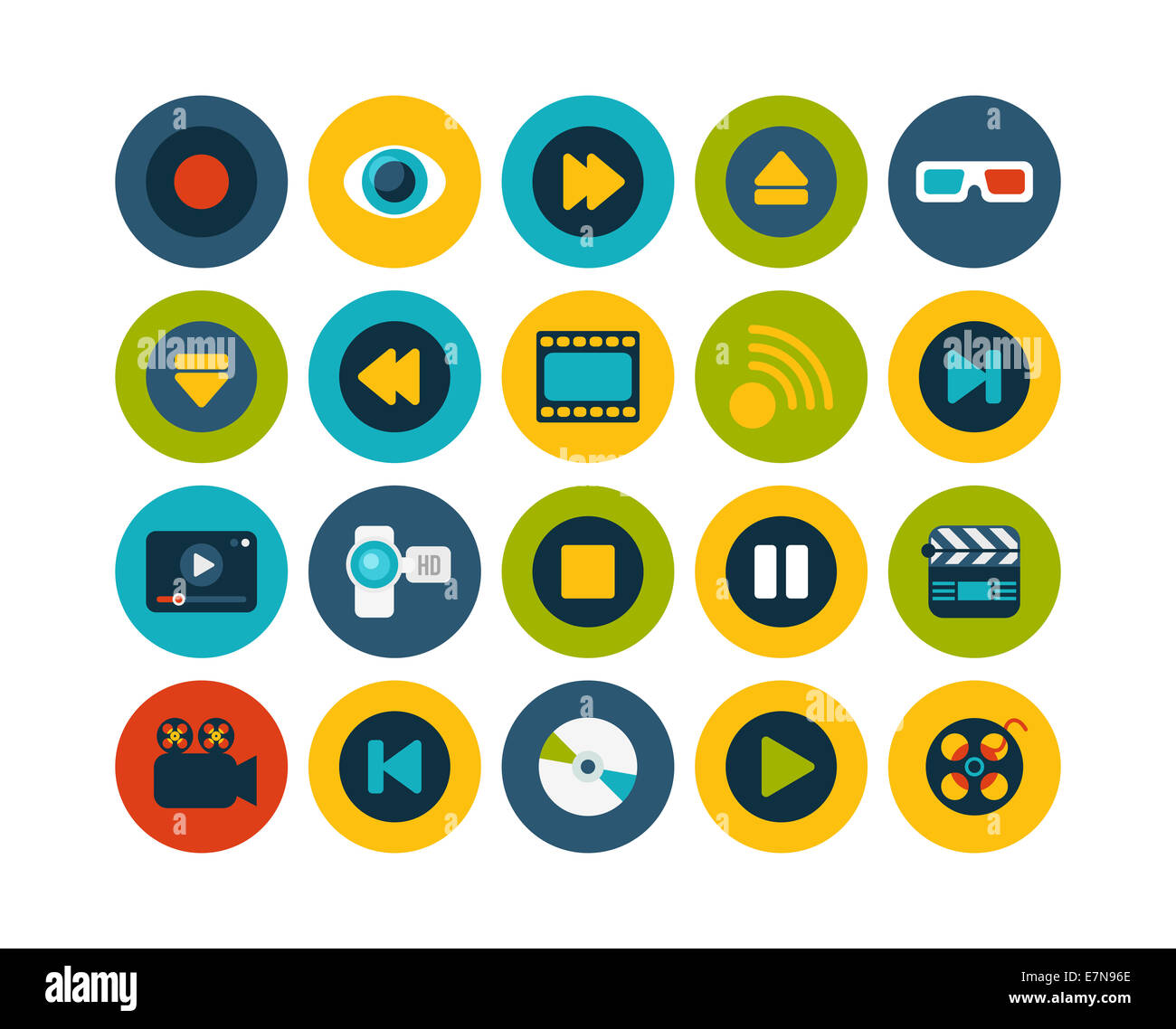 Mailing icon flat Cut Out Stock Images & Pictures - Alamy