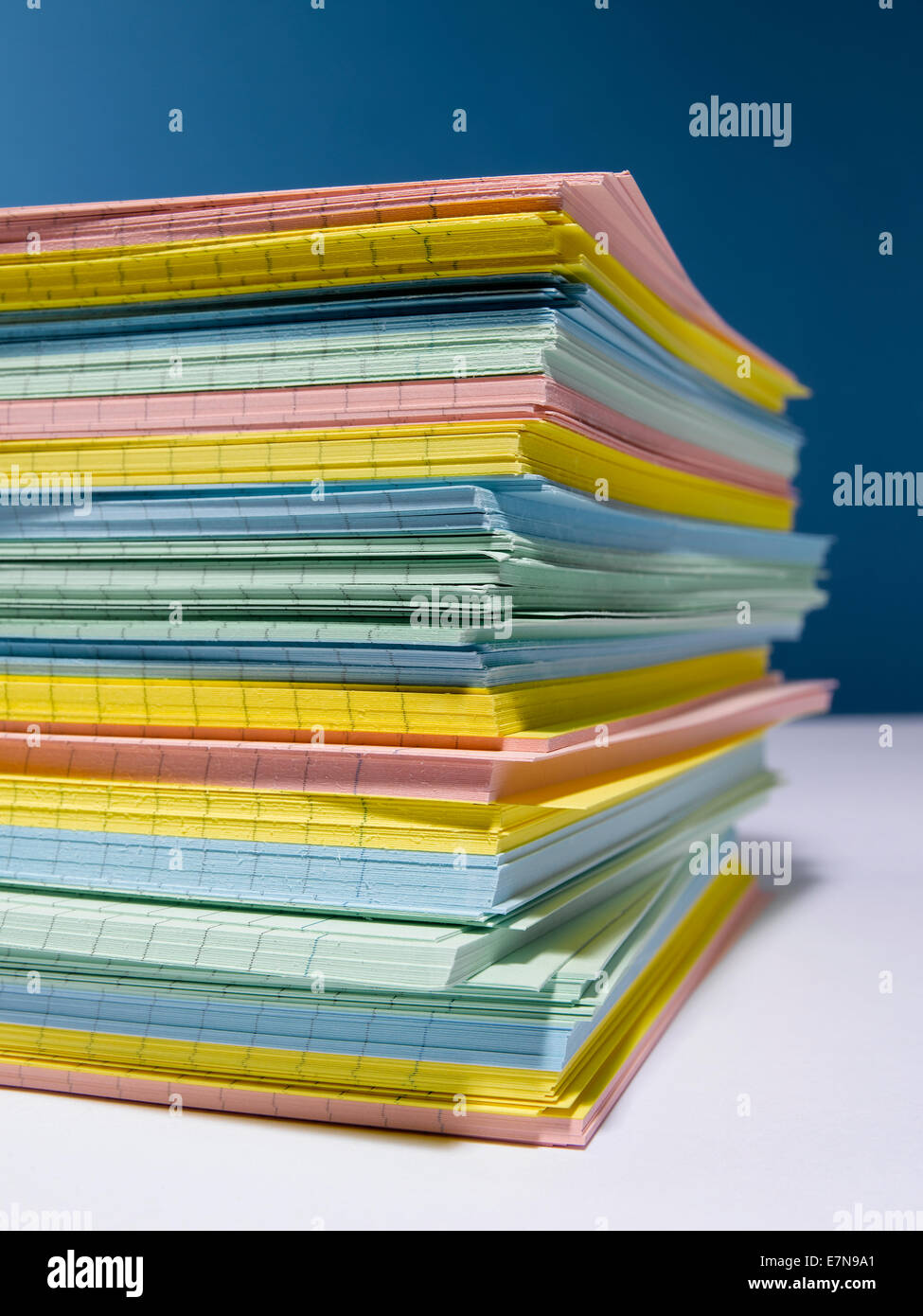 Index Card pile Stock Photo - Alamy