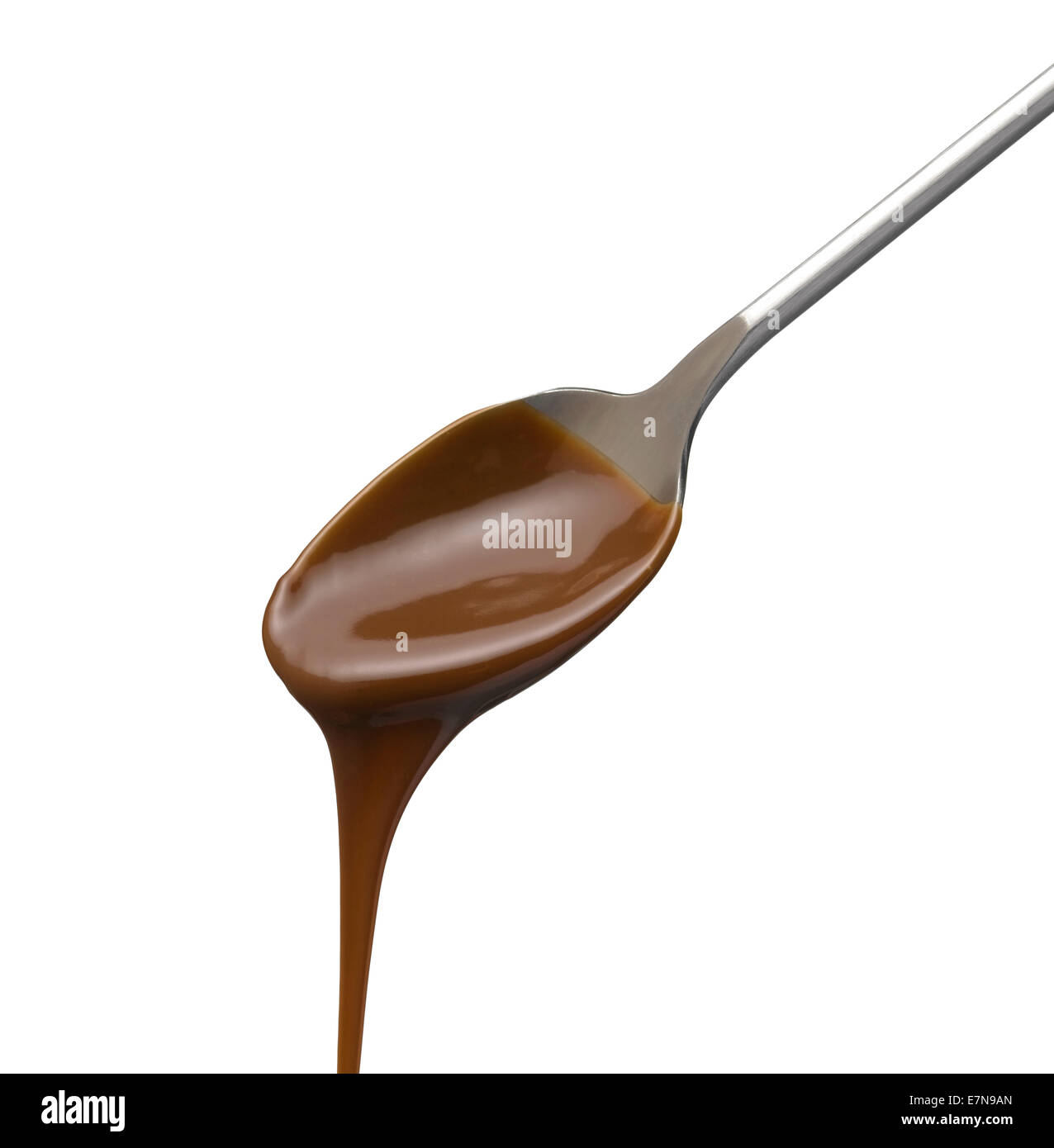 White background person spoon Cut Out Stock Images & Pictures - Alamy