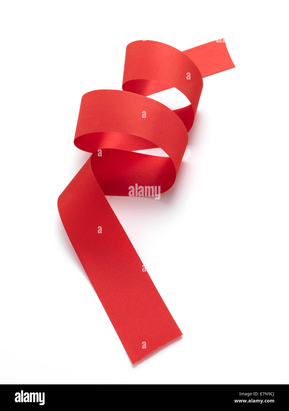 Red Ribbon isolated Stock Photo - Alamy