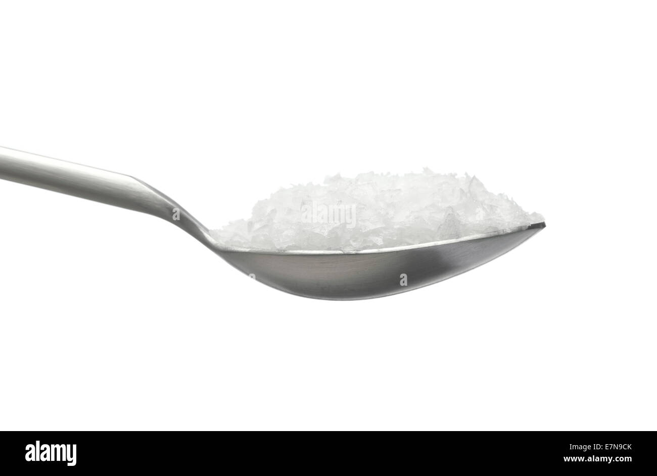 Sea Salt on spoon Stock Photo - Alamy