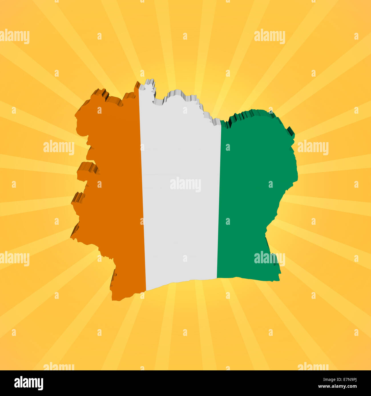 Ivory coast map hi-res stock photography and images - Alamy