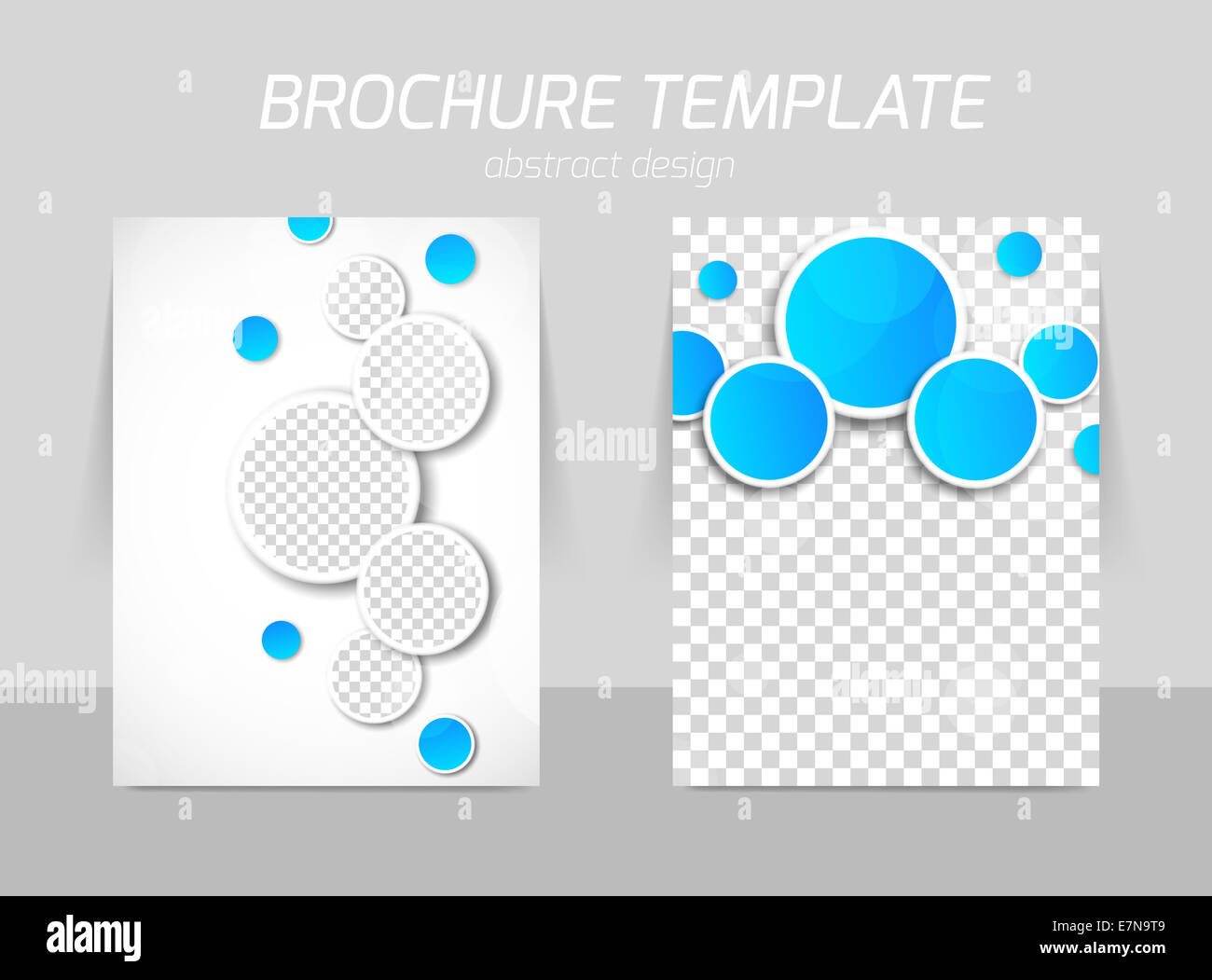 Flyer template back and front design Stock Photo - Alamy