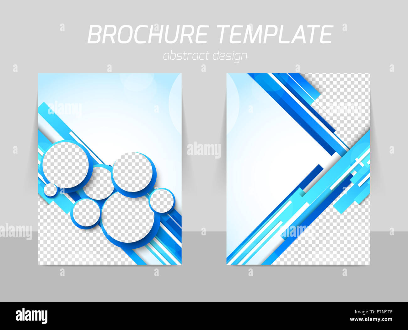 Flyer template back and front design Stock Photo - Alamy