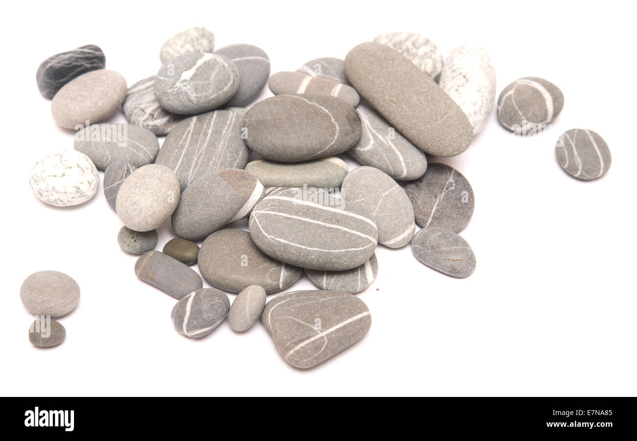 stones isolated on a white background Stock Photo - Alamy
