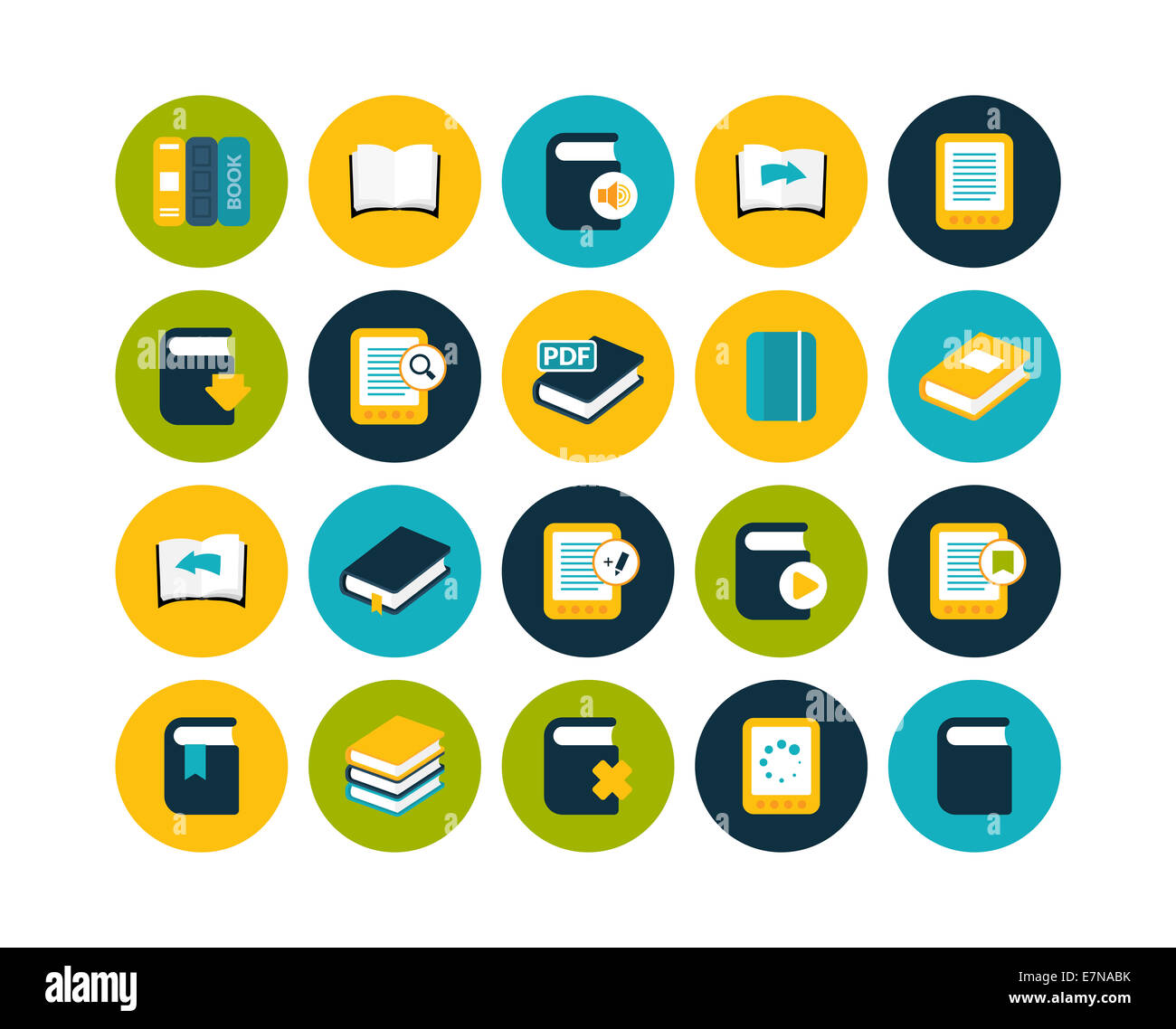 Flat icons set 21 Stock Photo - Alamy