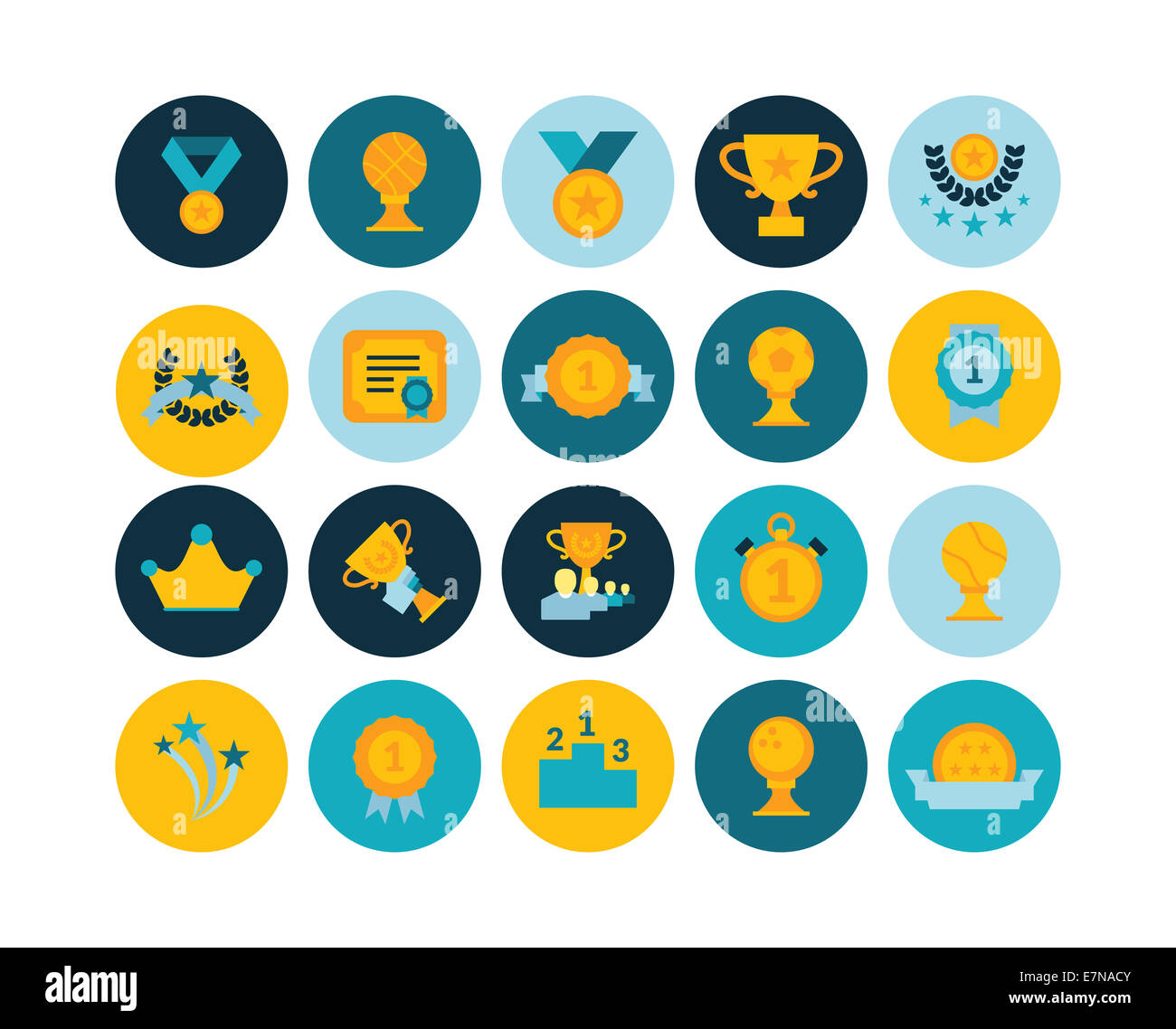 Flat icons set 29 Stock Photo - Alamy