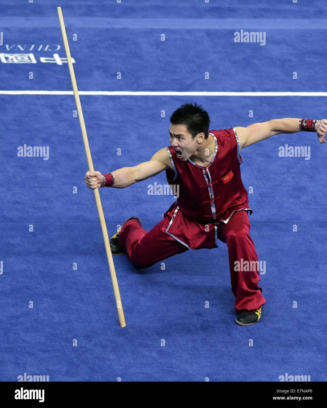 Incheon, South Korea. 22nd Sep, 2014. Wang Di of China performs during ...