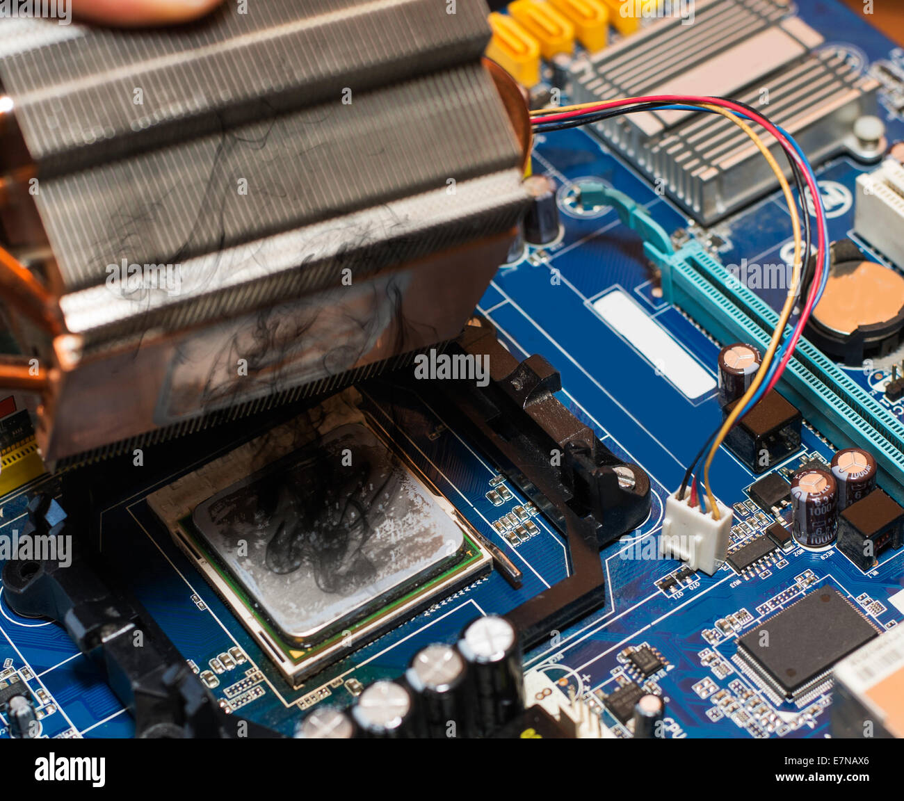 Burn down the CPU Stock Photo - Alamy