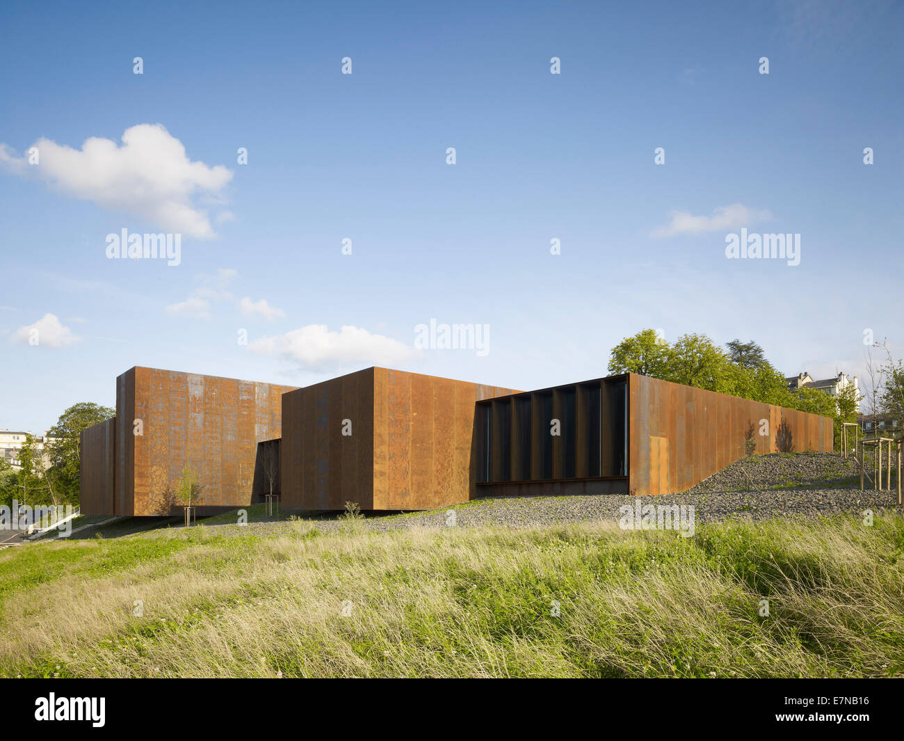 Museum Soulages, Rodez, France. Architect: RCR Arquitectes, 2014. Line ...