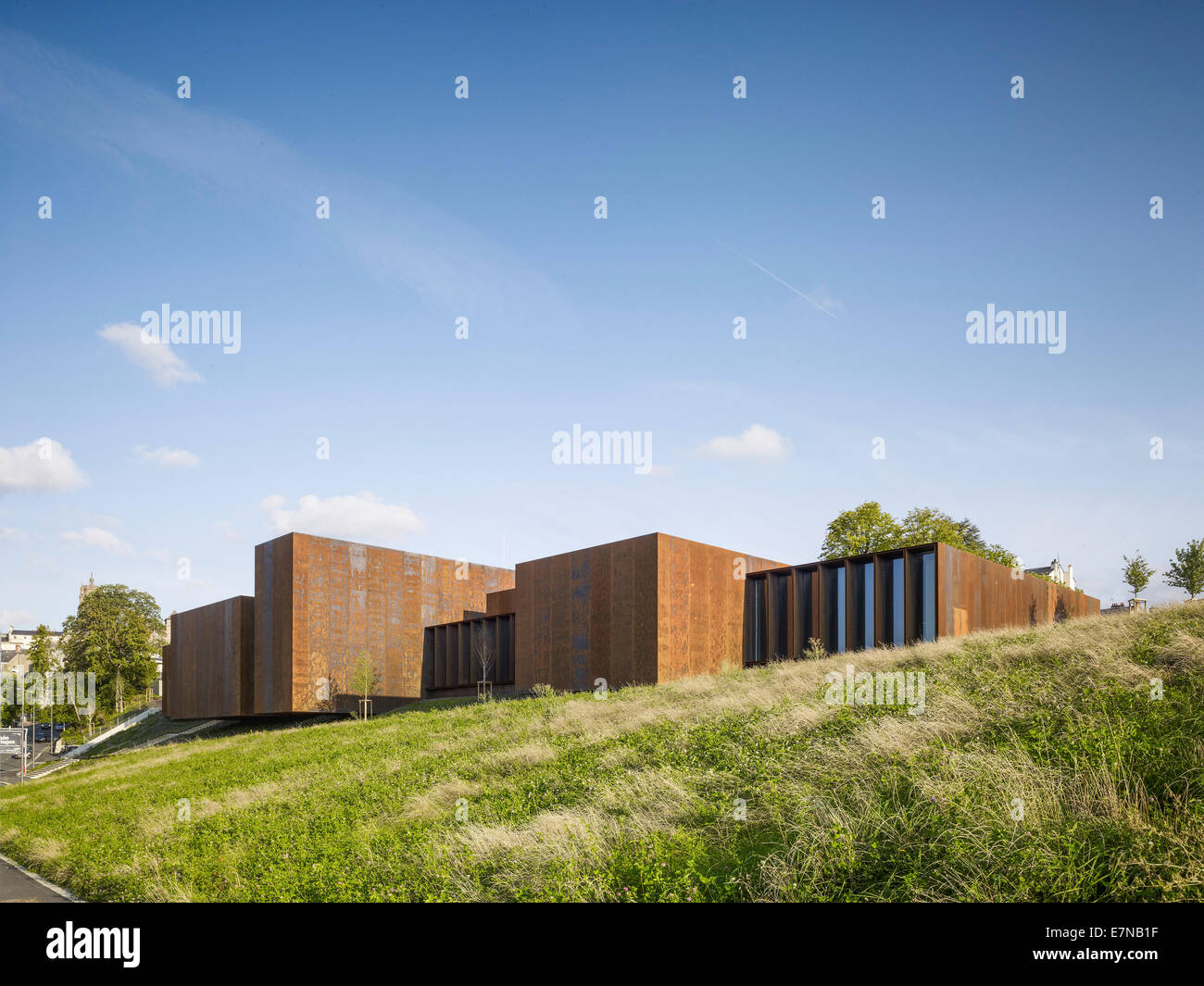 Museum Soulages, Rodez, France. Architect: RCR Arquitectes, 2014. Line ...