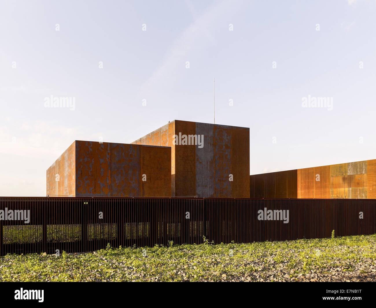 Museum Soulages, Rodez, France. Architect: RCR Arquitectes, 2014. Line ...