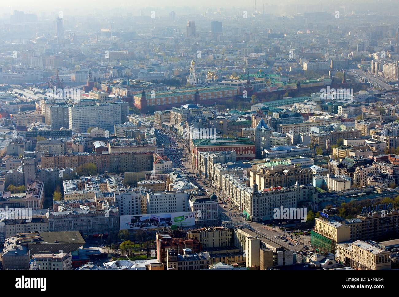 Aerial view of Moscow, Russia Stock Photo - Alamy