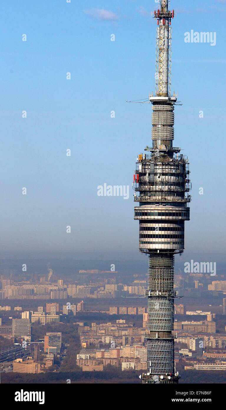 Russia, Moscow. Ostankino TV Tower Stock Photo - Alamy