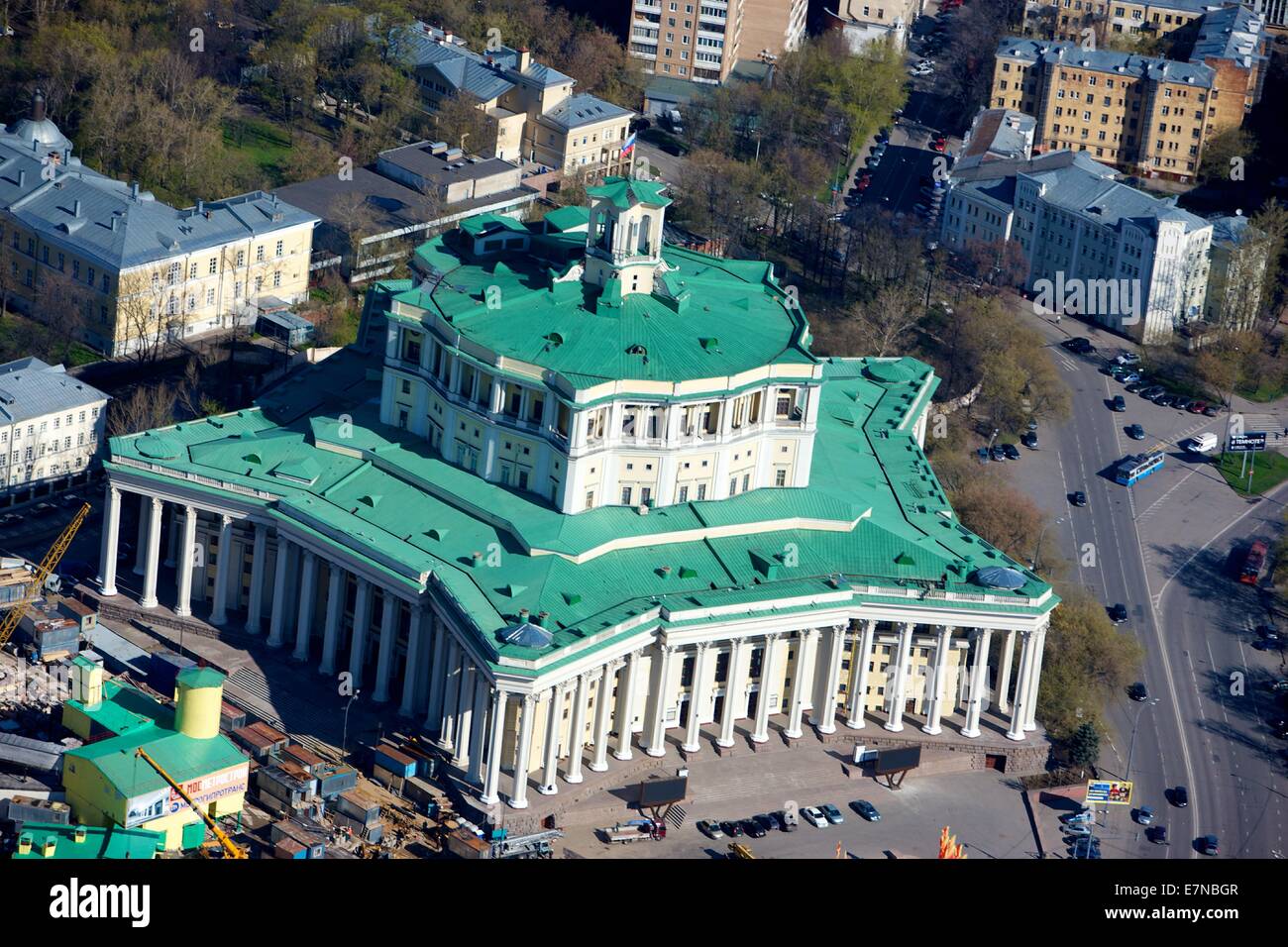 Russia, Moscow. The Central Academic Theatre of the Russian Army Stock ...