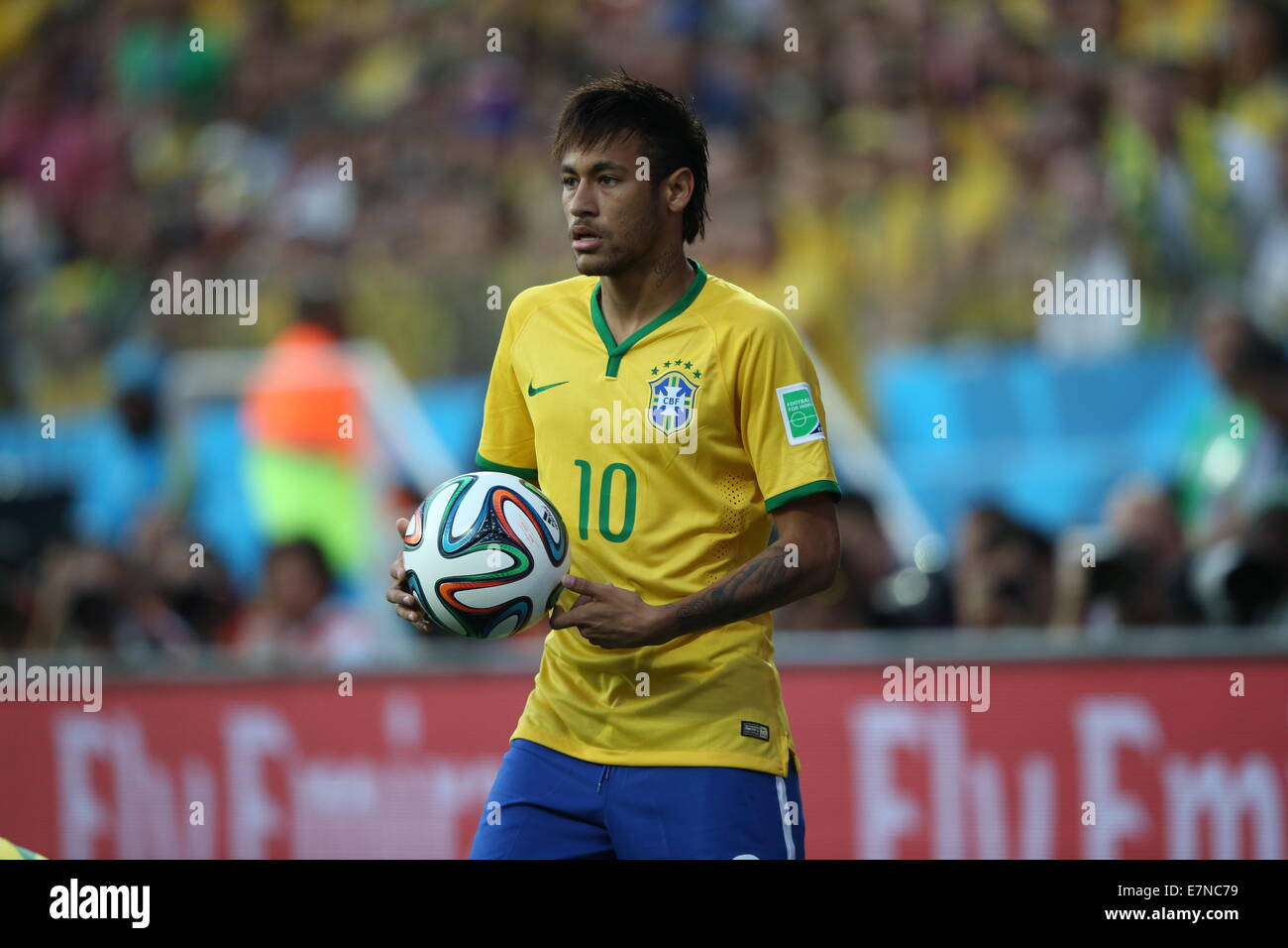 Neymar. Brazil v Croatia group match FIFA World Cup 2014 Brazil. Arena ...