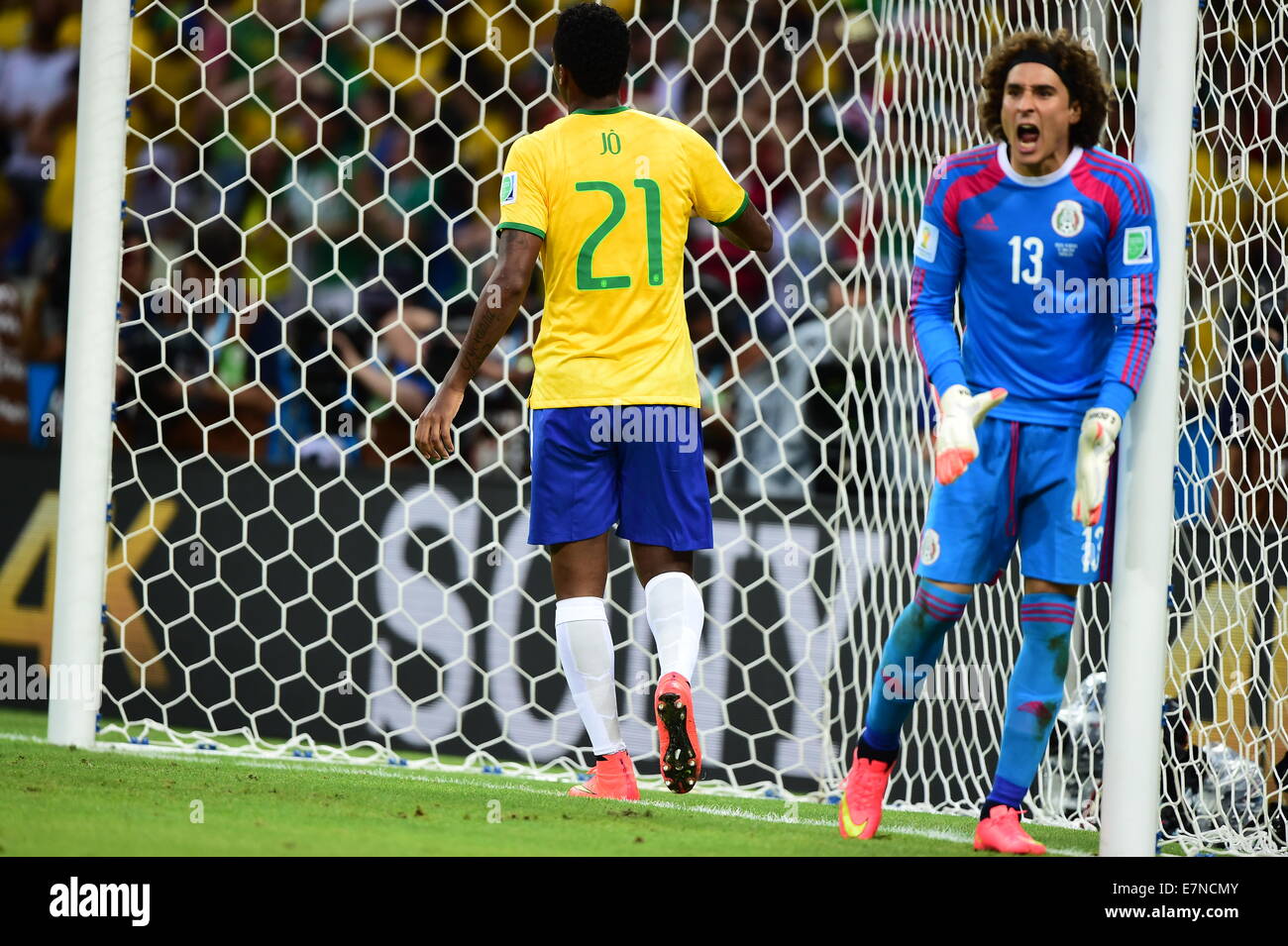 Guillermo Ochoa. Brazil v Mexico group match. FIFA World Cup 2104 ...