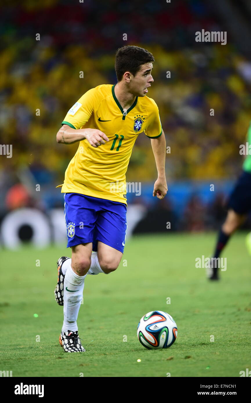 Oscar. Brazil v Mexico group match. FIFA World Cup 2104 Brazil ...