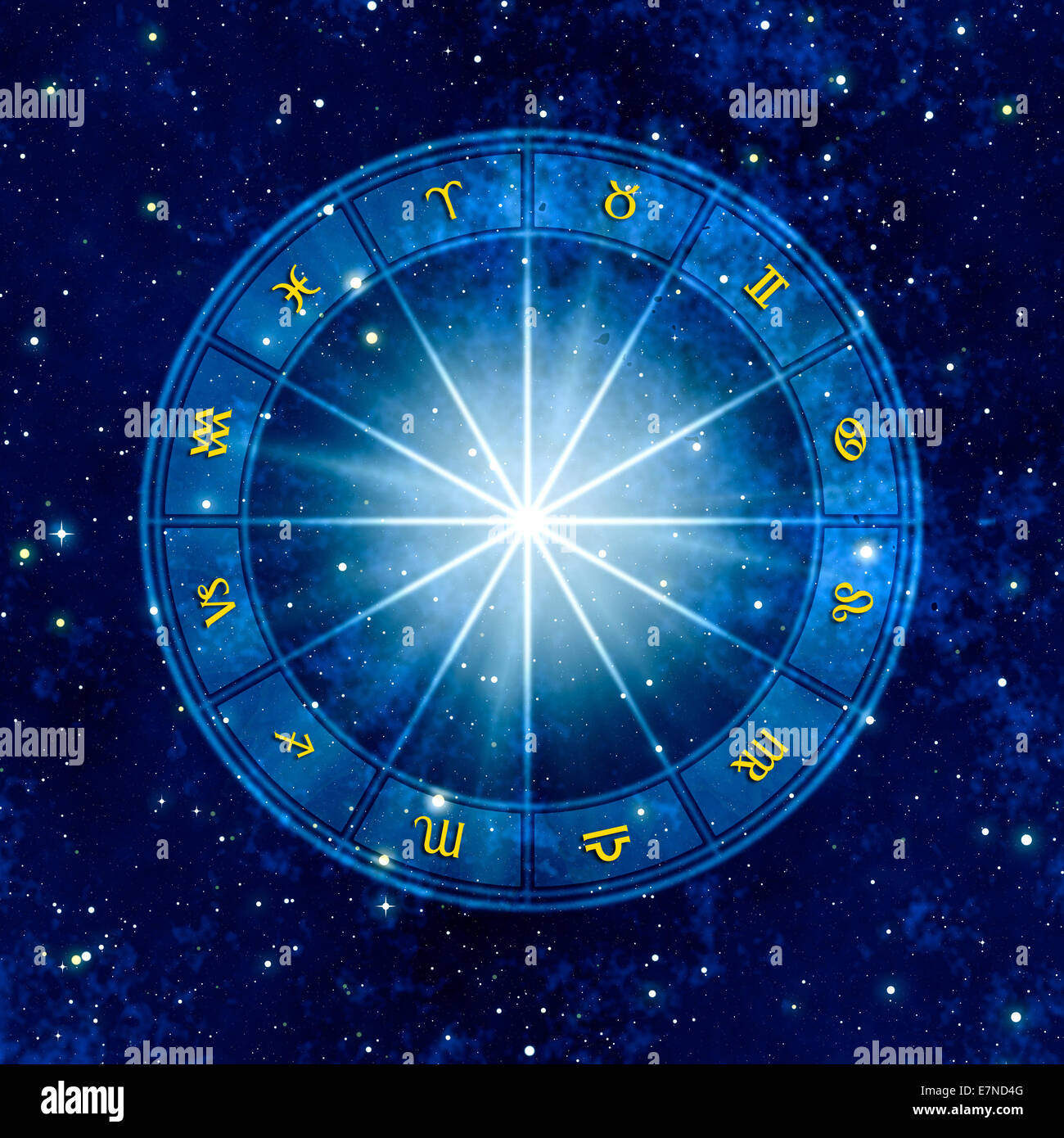 zodiac signs, astrology and horoscope concept Stock Photo - Alamy