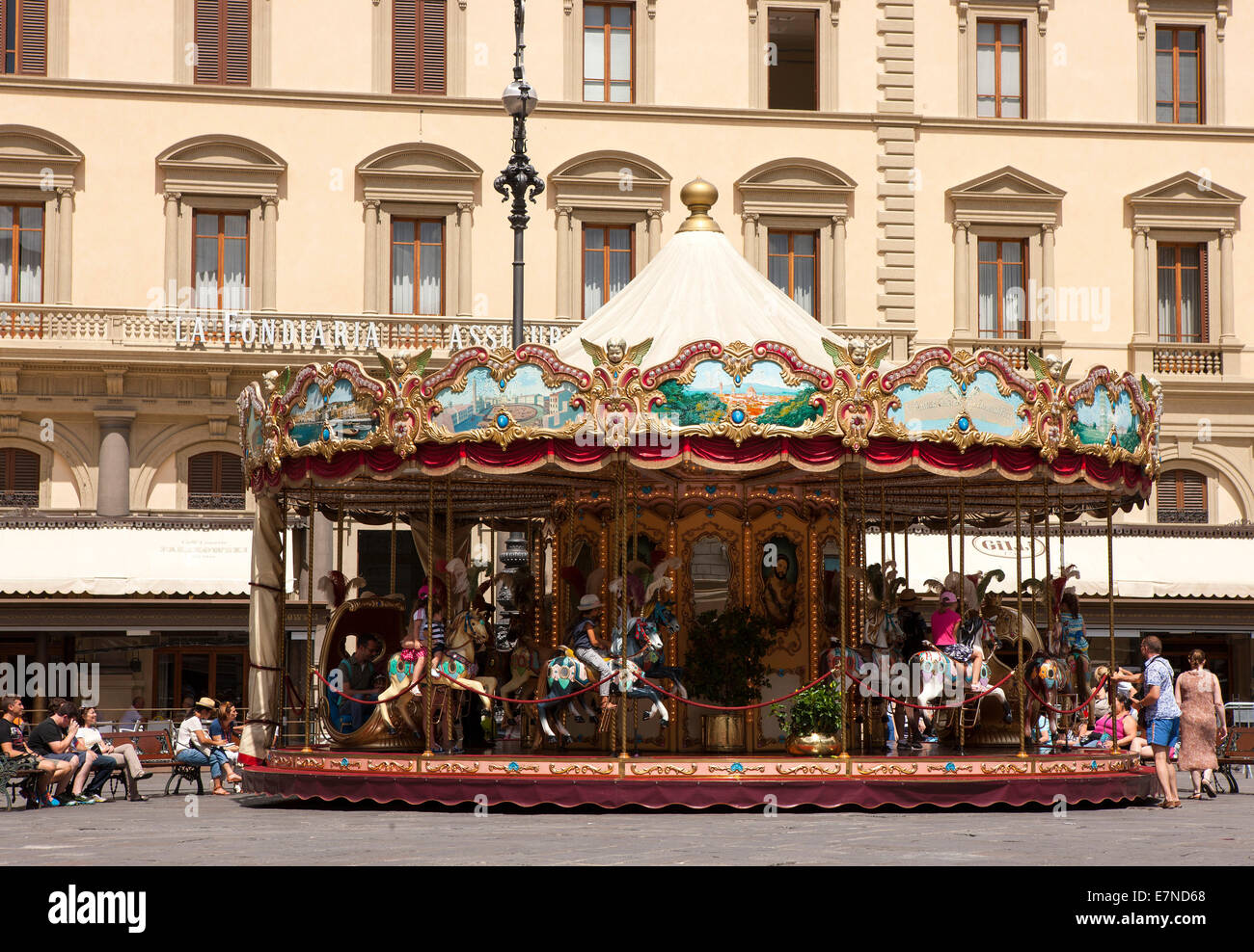 Carousel in Florence Tuscany Italia Italy Europe Stock Photo - Alamy