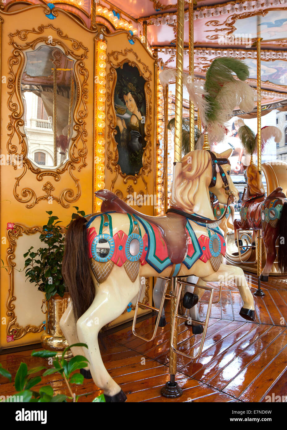 Carousel in Florence Tuscany Italia Italy Europe Stock Photo - Alamy