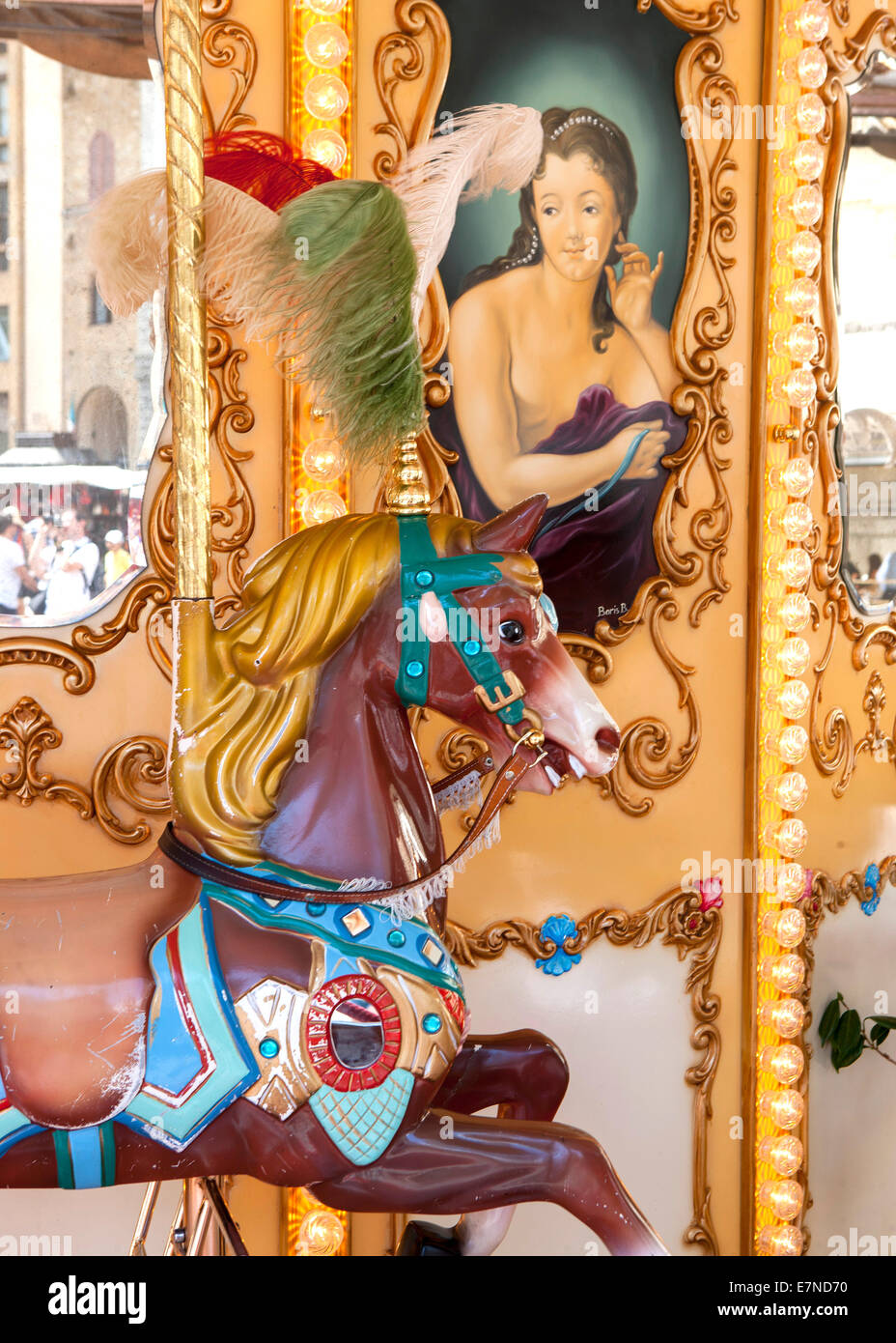 Carousel in Florence Tuscany Italia Italy Europe Stock Photo - Alamy
