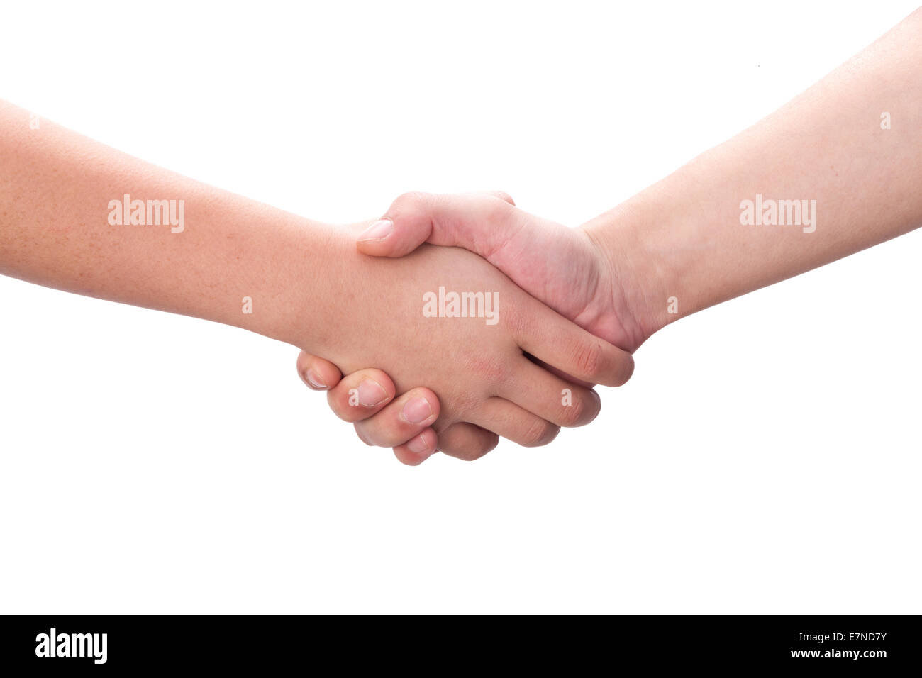 Two people shaking hands cut out hi-res stock photography and images ...