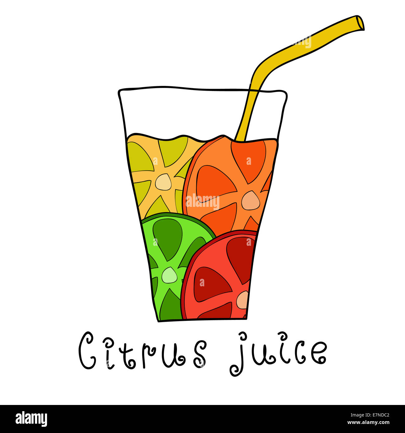 Doodle vitamin Cut Out Stock Images & Pictures - Alamy