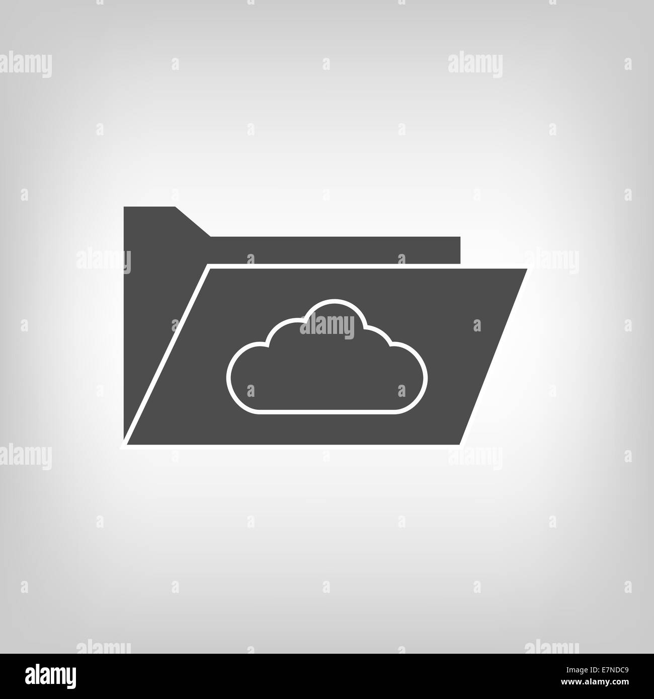 Cloud storage file folder Black and White Stock Photos & Images - Alamy