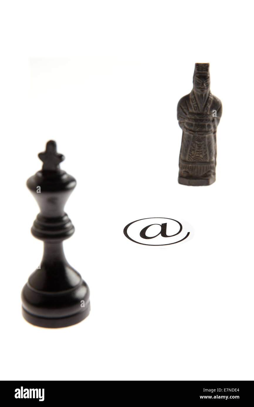 Computer chess Cut Out Stock Images & Pictures - Alamy
