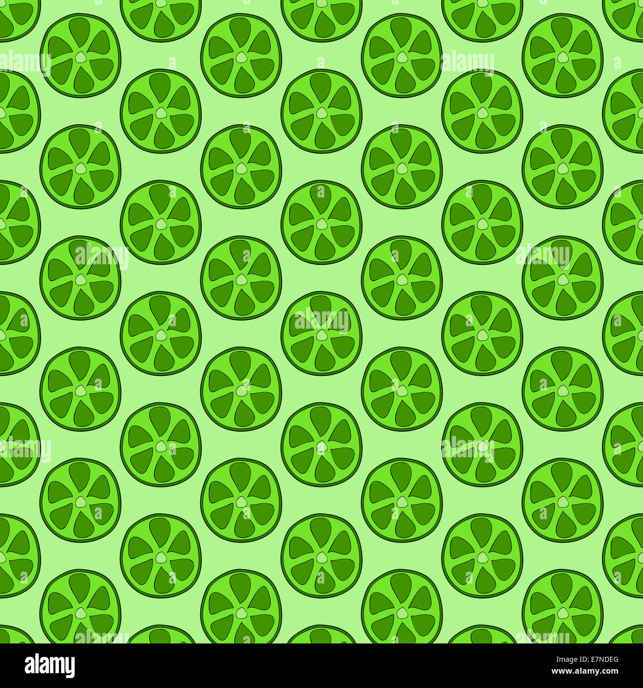 Seamless doodle lime pattern Stock Photo - Alamy
